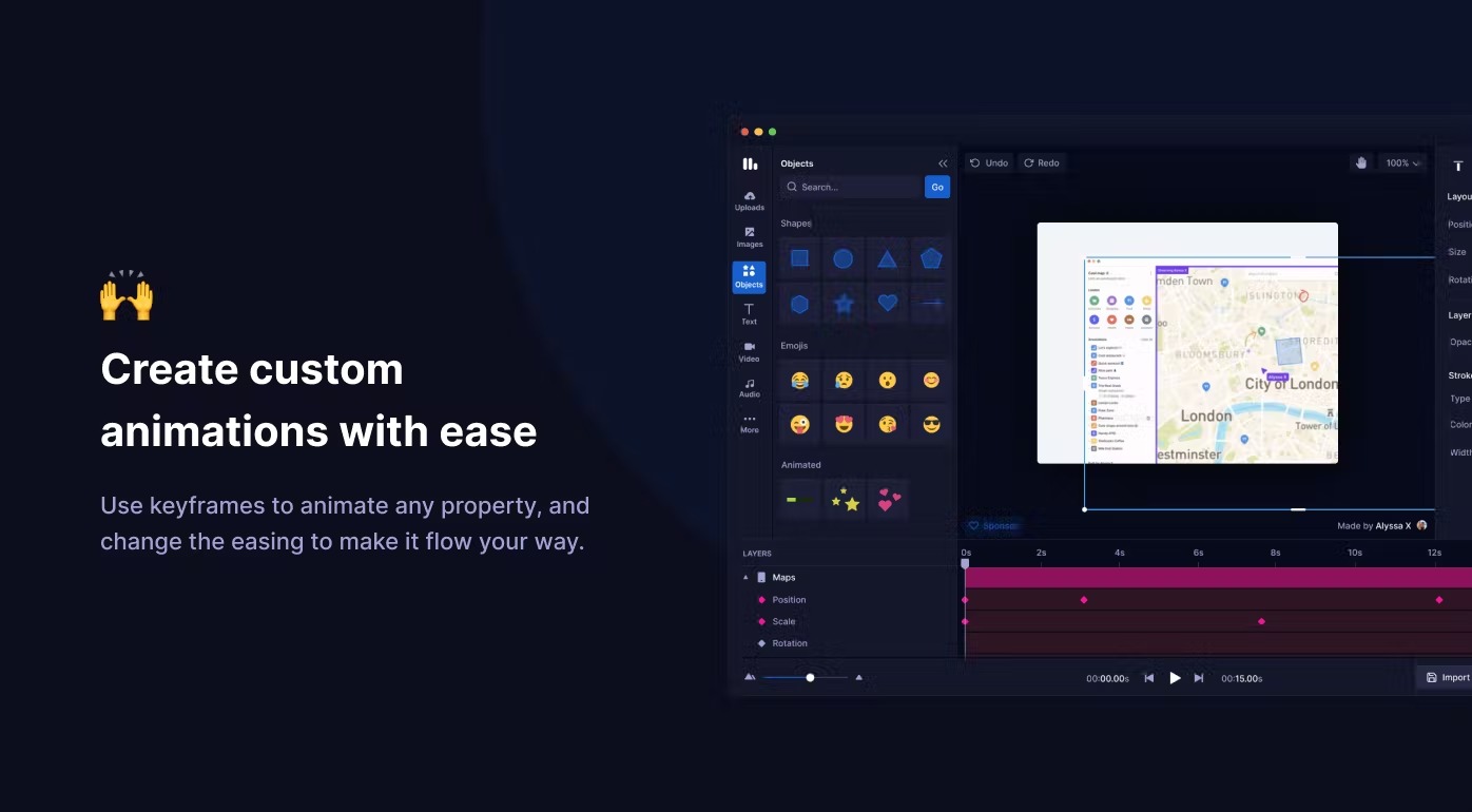 Motionity - Kostenlos Video Animationen erstellen