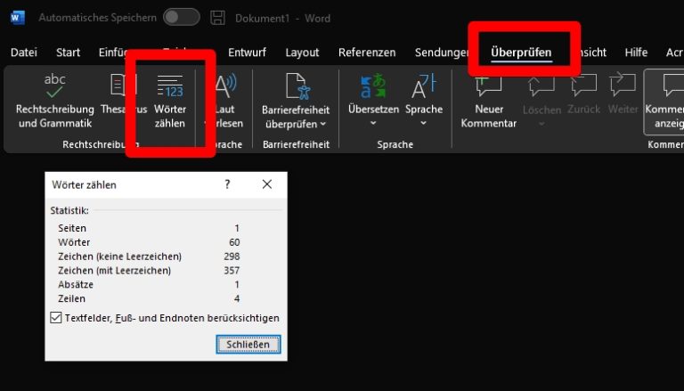 Wörter zählen & Zeichen 2025 - Kostenloses Online-Tool