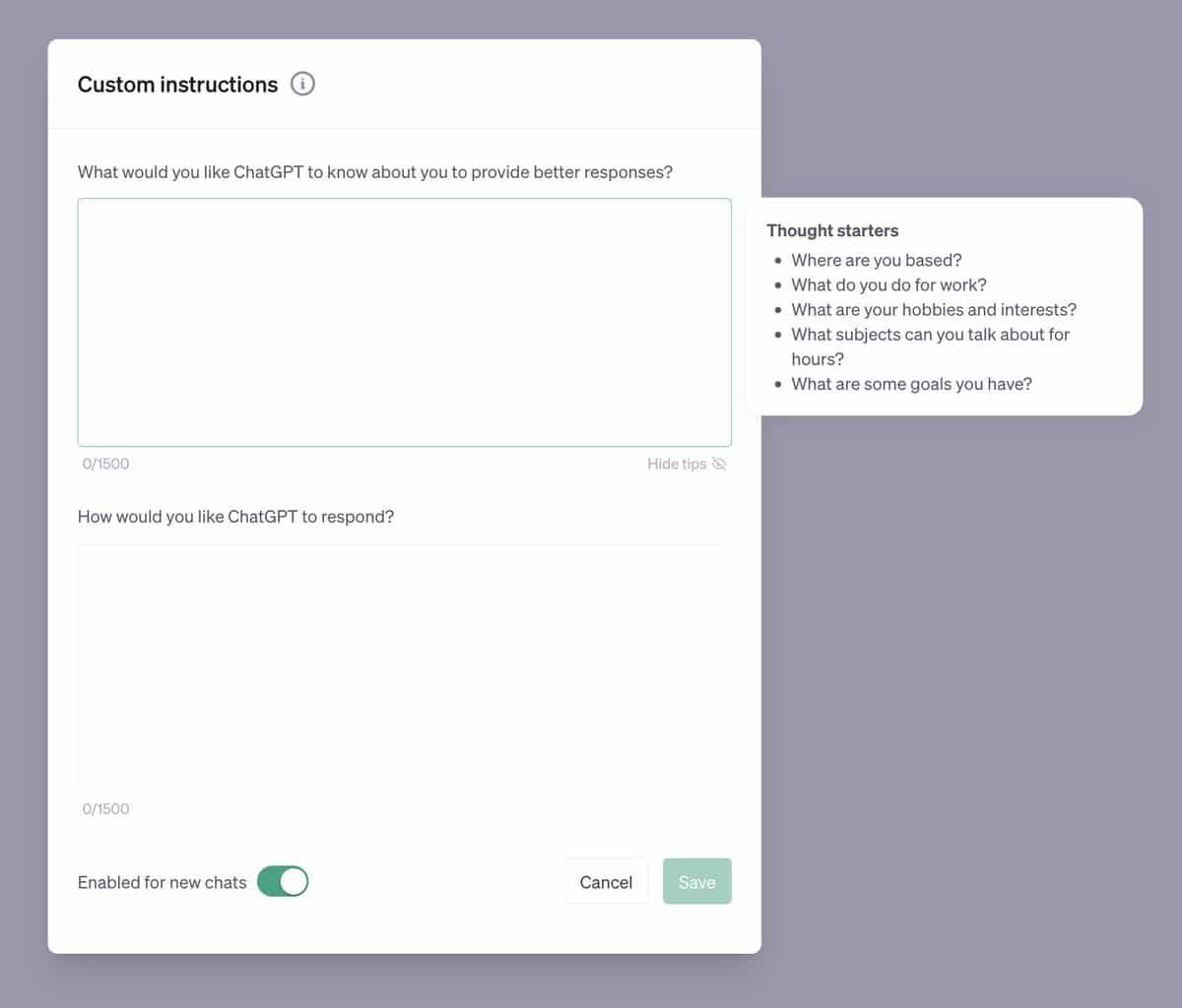 ChatGPT Feature - Custom Instructions erklärt - Jens.Marketing
