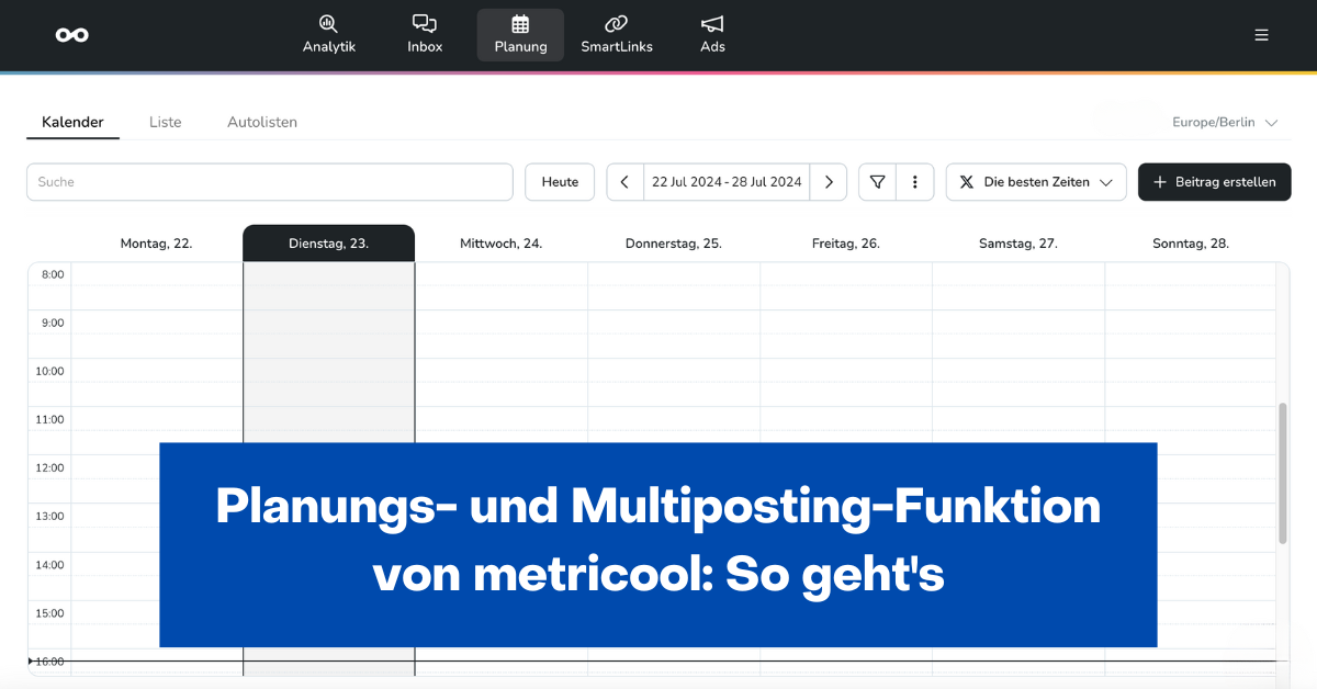 Planungs- und Multiposting-Funktion von metricool: So geht's - Jens ...